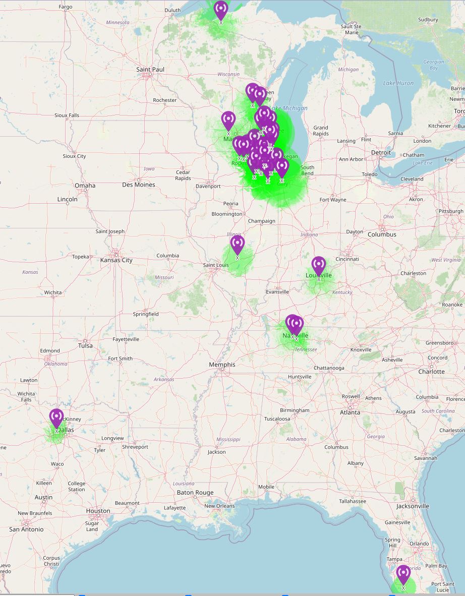 Coverage Maps – ChicagoLand Control Center
